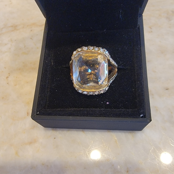 Monet | Jewelry | Monet Gold Crystal Ring | Poshmark